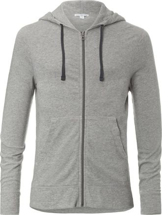 James Perse Homme, Sweatshirts et sweats &agrave; capuche, Gris, Taille: S Sweat &agrave; capuche zipp&eacute; en molleton Vintage French Terry