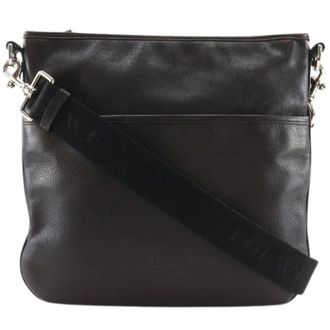 Loewe Pre-owned Anagram Leder Schultertasche - - Pre-owned - Herren - Schwarzk - ONE SIZE