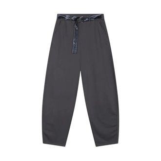 10 Days Pantalon Banana en molleton - Femme - Pantalons - Bleu - Taille: 38 FR