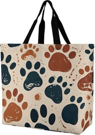 Generic Patte De Chien Sac Cabas Imperm&eacute;able Tote Bag Pliable Sac A Main Femme Pour Travail Shopping Plage