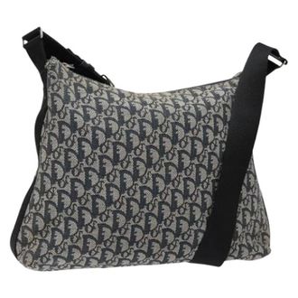 Dior Sac bandouli&egrave;re en toile Trotter Pre-owned - Femme - Pre-owned - Bleu - Taille: ONE Size