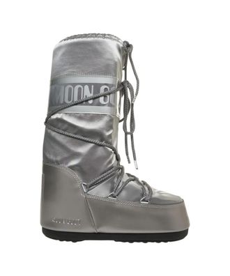 Moon Boot Stiefel - Water-Repellent Ankle Boots With Lace Closure - Gr. 35 (EU) - in Grau - f&uuml;r Damen