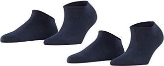 Esprit Uni 2-Pack W SN Coton Unies Lot de 2 Paires Chaussettes Basses, Bleu (Marine 6120), 35-38 Femme