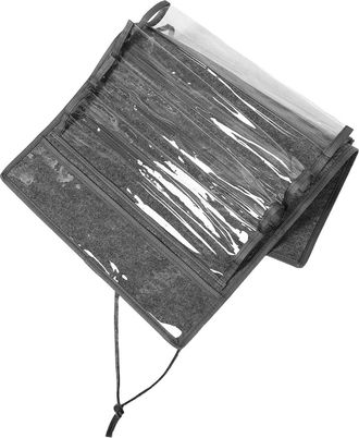 NUOBESTY ELAYARD Filz G&uuml;rtelhalter Wand Organizer mit Mehrfachf&auml;chern Staubschutz H&auml;ngende Aufbewahrungstasche f&uuml;r Karate Taekwondo Kickboxing G&uuml;rtel und Medai