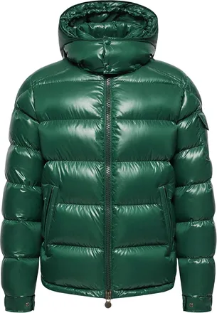 Moncler Moncler Doudoune Courte &Agrave; Capuche Maya, Homme, Vert, Taille: 0