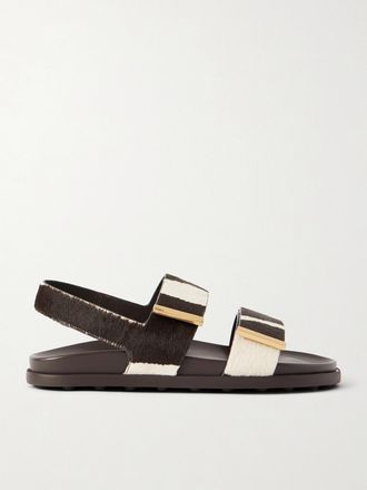 Tod's Sandales &Agrave; Brides Arri&egrave;re En Fa&ccedil;on Poulain &Agrave; Imprim&eacute; Z&egrave;bre - Imprim&eacute; animal