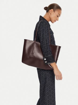 Calvin Klein Handtasche Calvin Klein Emblem Aop Tote W/ Pouch LV04F3266G Dunkelrot