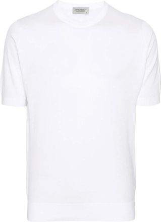 John Smedley Homme, Pulls, Blanc, Taille: L T-shirt John Smedley