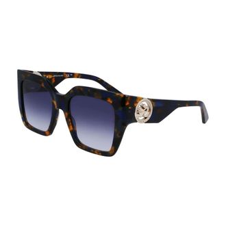 Longchamp Femme, Accessoires, Bleu, Taille: ONE Size Lunettes de soleil carr&eacute;es en ac&eacute;tate