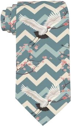 Generic Grues En Vol Cravates Élégante Cravates Hommes Polyvalente Cravatte Pour Bureau Événements Scolaires