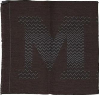Missoni T&uuml;cher & Schals - Fringed Wool Scarf With Subtle Zigzag Detail - Gr. unisize - in Schwarz - f&uuml;r Damen