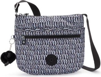 Kipling Arto Sac à Bandoulière de Taille Moyenne, Holiday Waves (Bleu)