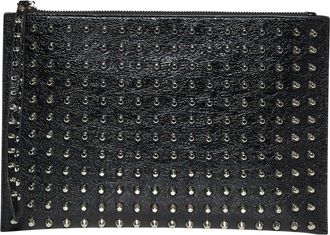 John Richmond Homme, Sacs, Noir, Taille: ONE Size Pochette compacte avec clous d&eacute;coratifs