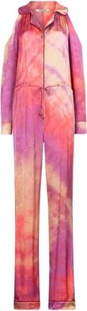 Roberto Cavalli Tie-Dye Drawstring Jumpsuit - - Jumpsuits & Playsuits - Damen - Mehrfarbig - M