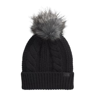 The North Face Damen Oh Mega Fur Pom Beanie TNF Black, One Size