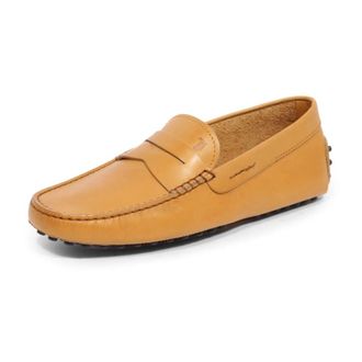 Tod's Homme, Chaussures, Beige, Taille: 39 EU Gommini Cuoio Mocassino Loafer