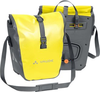 Vaude Aqua Front - Fahrradtasche - 2 Vorderradtaschen (2x14L) - wasserdicht - Made in Germany, in gelb