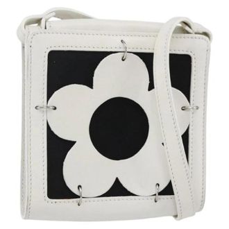 Celine Pre-owned Leder Crossbody Bag - - Pre-owned - Damen - Wei&szlig; - ONE SIZE