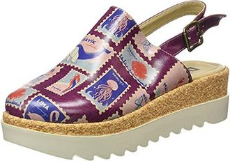 Dogo Akita Spaces and Places Women Sandals Vegan Wedge Shoes Comfortable Ankle Strap Colorful Printed Design Shoes