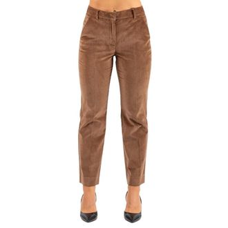Max Mara Femme, Pantalons, Brun, Taille: 36 FR Pantalon en velours c&ocirc;tel&eacute; Marruca