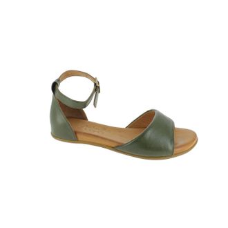 Andrea Conti Damen Sandalette Sandale, Oliv, 42 EU