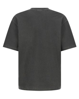 Carhartt Work in Progress Mens T-Shirt Loose Pocket Garment-Dyed Black Garment Dyed Organic Cotton Single Jersey T-Shirts And Polos