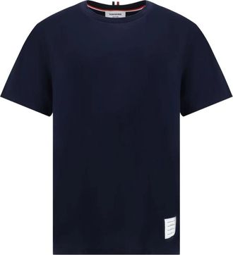 Thom Browne Signature-stripe Crew-neck T-shirt