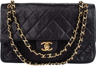 Chanel Crossbody Bags - Chanel Quilted Lambskin 24K Gold 80s Double Flap S - Gr. unisize - in Bunt - f&uuml;r Damen