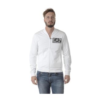 Emporio Armani Emporio Armani Ea7, Homme, Sweatshirts et sweats &agrave; capuche, Blanc, Taille: M Sweat &agrave; capuche zipp&eacute;