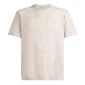 Etro Homme, Tops, Beige, Taille: XL T-Shirt Roma