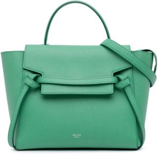 Celine Hobo Bags - Mini Grained Calfskin Belt Bag - Gr. unisize - in Gr&uuml;n - f&uuml;r Damen