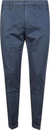 Dondup Homme, Pantalons, Bleu, Taille: W33 Pantalone Gaubert in Gabardina