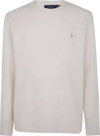 Polo Ralph Lauren Homme, Pulls, Blanc, Taille: L Pull en maille &agrave; col rond