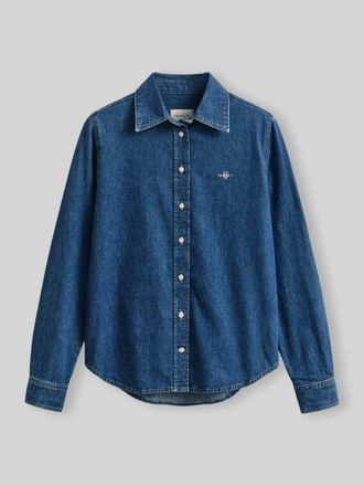 GANT Relaxed Fit Jeansbluse aus reiner Baumwolle