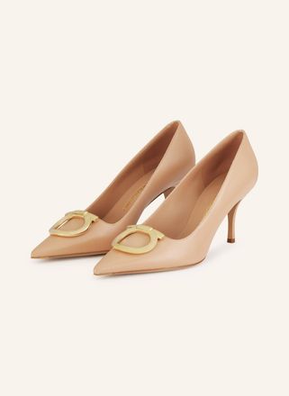 Ferragamo Ferragamo Pumps Maxi Gancini beige