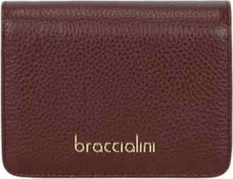 Braccialini Femme, Accessoires, Rouge, Taille: ONE Size Small Leather Wallet