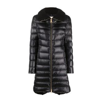 Herno Schwarzer gesteppter Daunenmantel - - Jackets - Damen - Schwarzk - XL