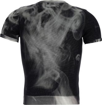 Jean Paul Gaultier Smoking Women Graphic Print T-Shirt - Black
