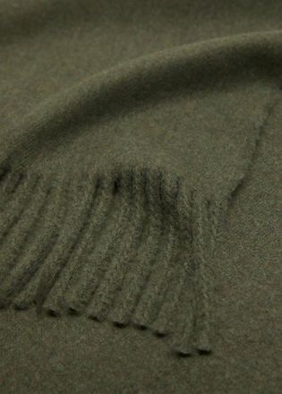 Mango &Eacute;charpe &agrave; franges vert moyen - Femme - Taille unique - MANGO