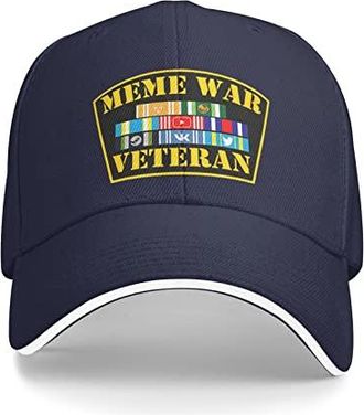 Generic Casquette Trucker V&eacute;t&eacute;ran De La Guerre des M&egrave;mes Respirante Casquettes De Golf Unisexe Golf Hats pour Festivals Jogging Entra&icirc;nements