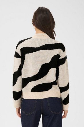 Saint Tropez Rollkragenpullover MallieSZ Pullover Materialmix, Regular fit