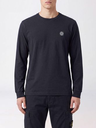 Stone Island T-shirt &agrave; manches longues et coupe slim en coton avec logo Compass