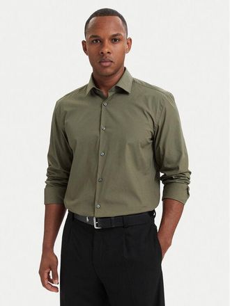 HUGO BOSS Hemd Kenno 50289499 Dunkelgr&uuml;n Slim Fit