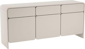 Selsey Selsey Lummo - Sideboard 3-t&uuml;rig mit 3 Schubladen, Kaschmirgrau, 156 cm
