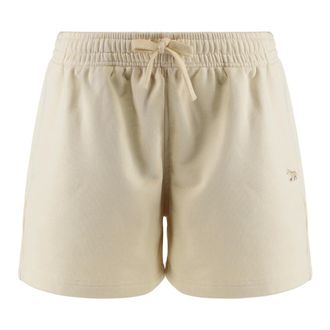 Maison Kitsun&eacute; Femme, Shorts, Beige, Taille: 40 FR Baby Fox Patch Regular Jog Shorts