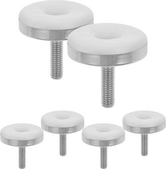 Hemobllo 6 St&uuml;ck Verstellbare Nivellierf&uuml;&szlig;e mit Gewinde f&uuml;r M&ouml;bel Schraubf&uuml;&szlig;e aus Robustem Material H&ouml;henverstellbar f&uuml;r Tische St&uuml;hle und Schr&auml;nke Bodenschutz