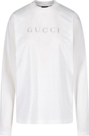 Gucci T-Shirt Aus Baumwolljersey Mit Print