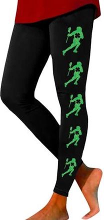 Generic Legging de sport irlandais pour femme avec pantalon de yoga doux et fin pour femme, Vert, XXL