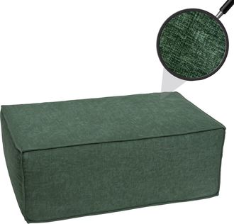 Mendler Ottomane/Zubehör für Sofa HWC-O54, Hocker Fußablage Recamiere Chaiselongue, Stoff/Textil 300g/m² 38x97x70cm - grün