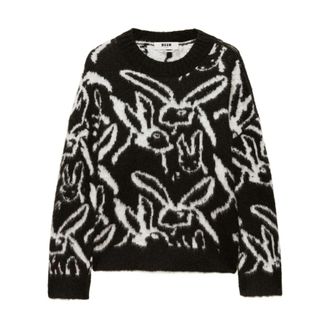 Msgm Rundhals-Strickware - - Knitwear - Damen - Mehrfarbig - L